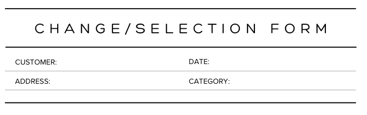 Change Form (Change Order) – Stephanie Builds It